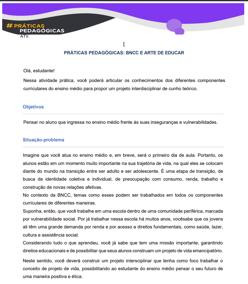 Práticas pedagógicas Bncc e arte de educar - Shop do Portfólio ...